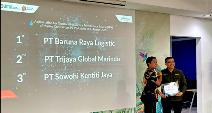 Achieved Significant Recognition from Pertamina | News | PT. BARUNA RAYA LOGISTICS